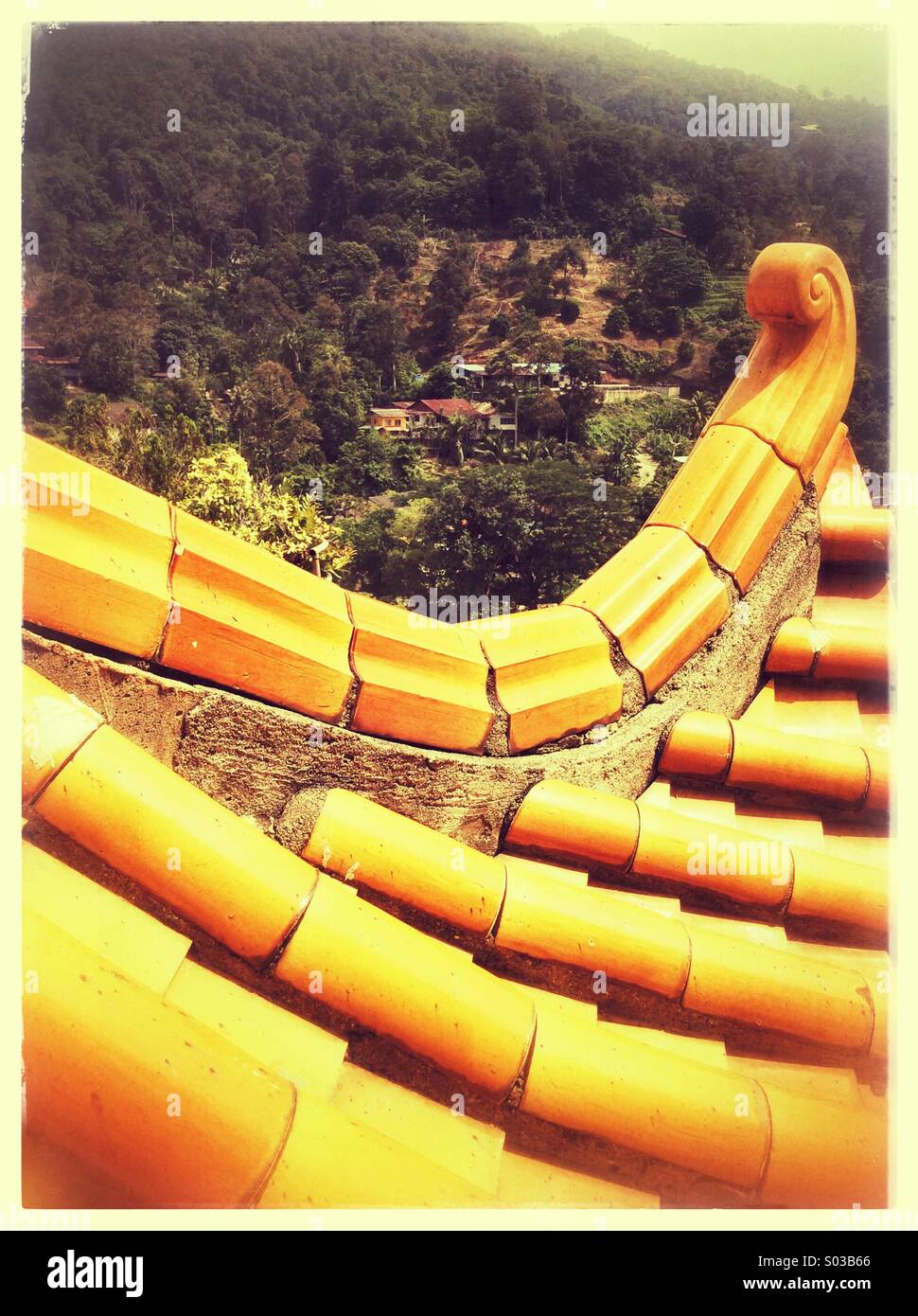 Decorative roof tiles hi-res stock photography and images - Alamy