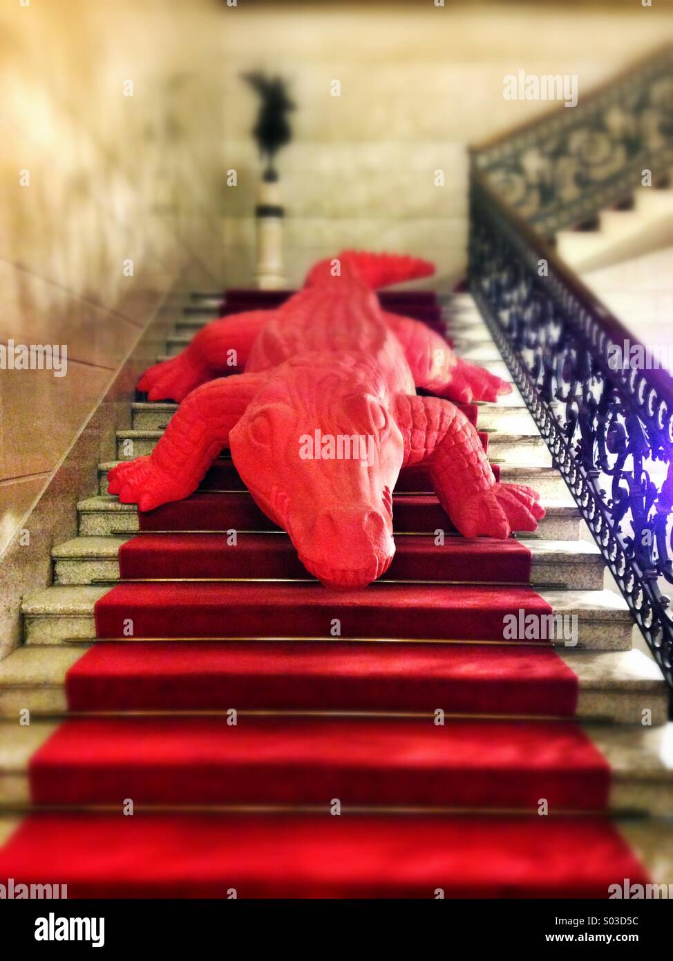 Red crocodile hi-res stock photography and images - Alamy