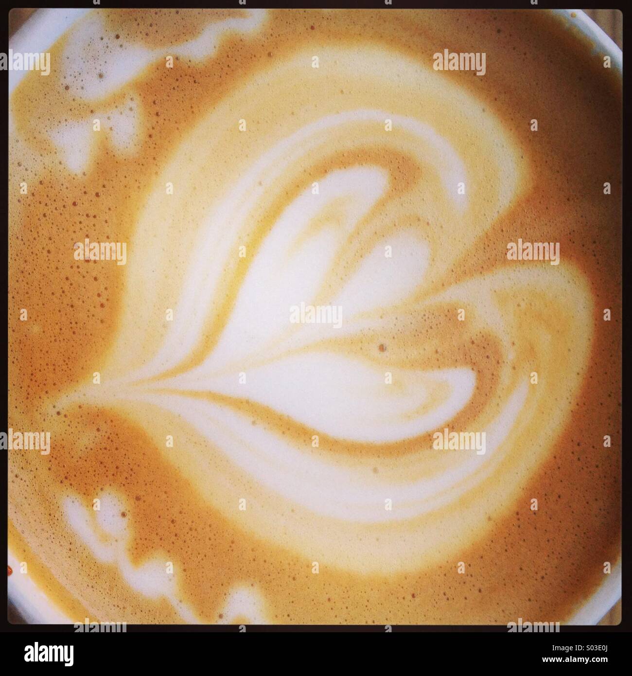 Coffee overhead art hi-res stock photography and images - Alamy