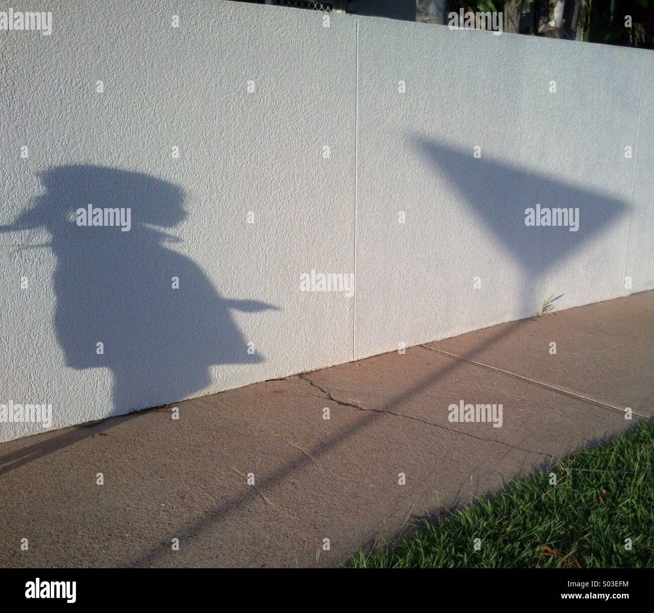 Shadows on the wall Stock Photo - Alamy