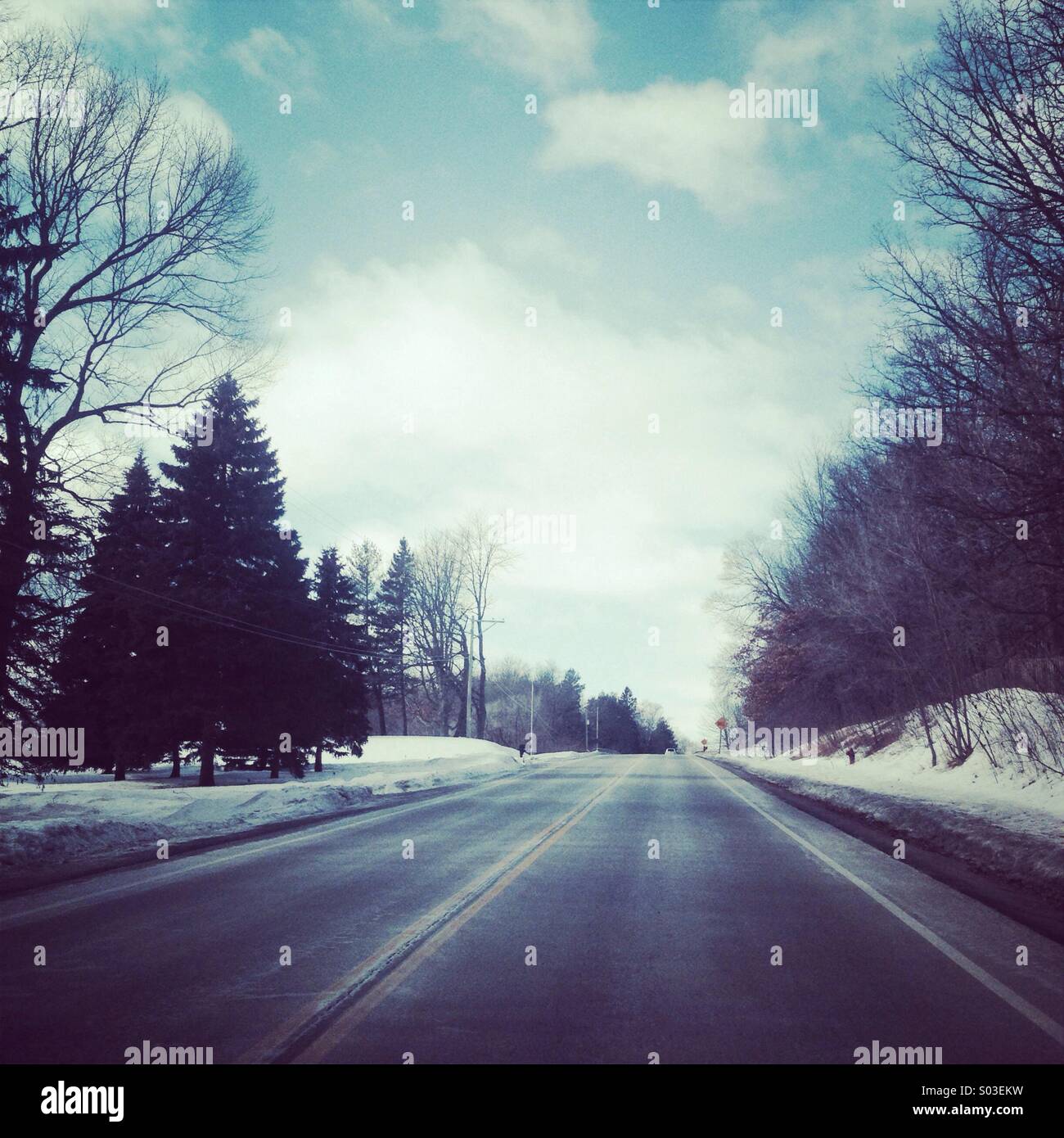 Wisconsin Back Road Stock Photo - Alamy