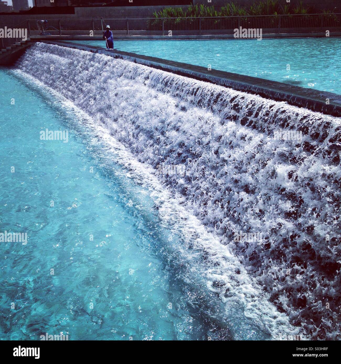 Blue water feature hi-res stock photography and images - Alamy