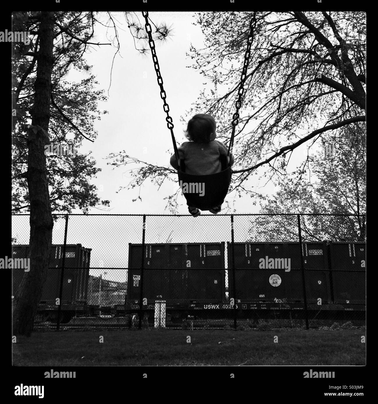 Playground and train hi-res stock photography and images - Alamy