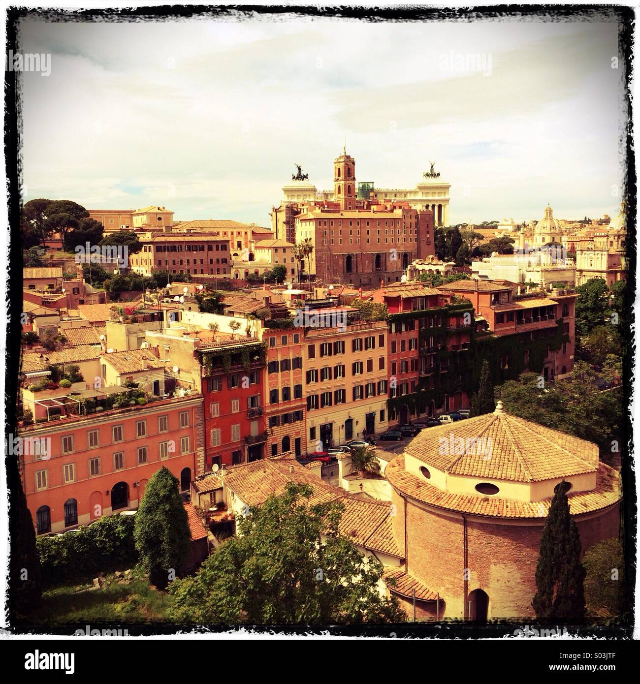 Rome skyline view hi-res stock photography and images - Alamy