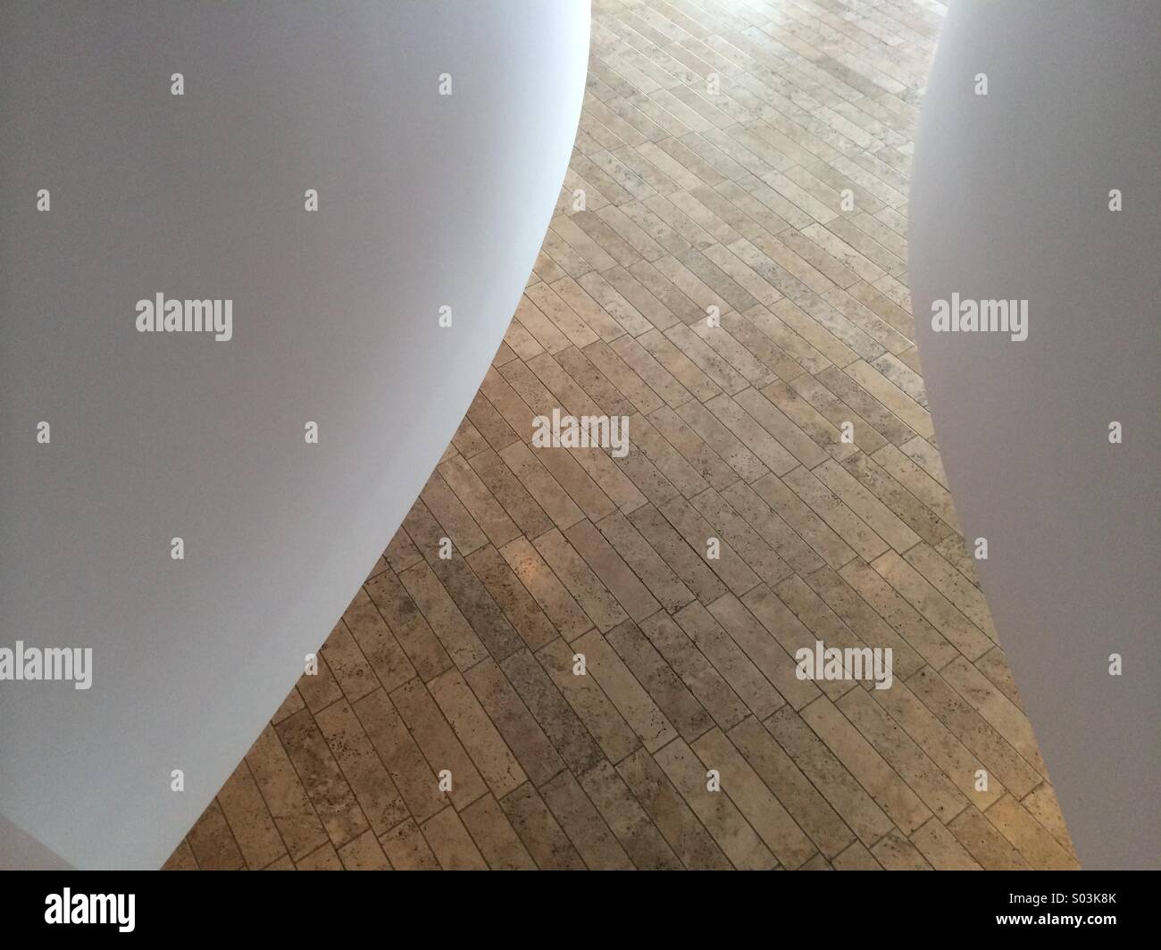 Abstract inside a museum with walls and floor Stock Photo - Alamy