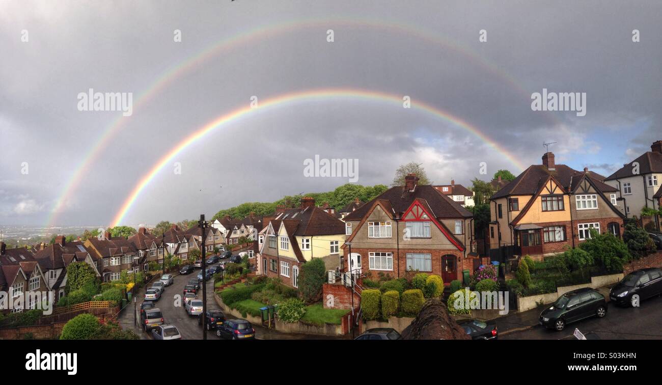 Rainbow panorama hi-res stock photography and images - Alamy