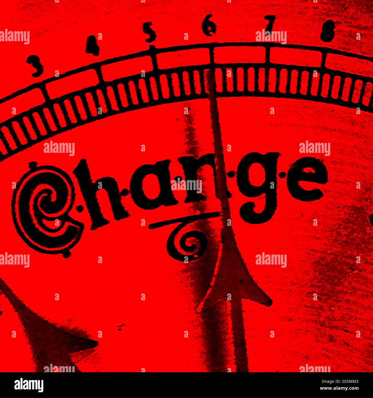 Red barometer with needle pointing to change Stock Photo - Alamy Red barometer with needle pointing to change Stock Photo - Alamy