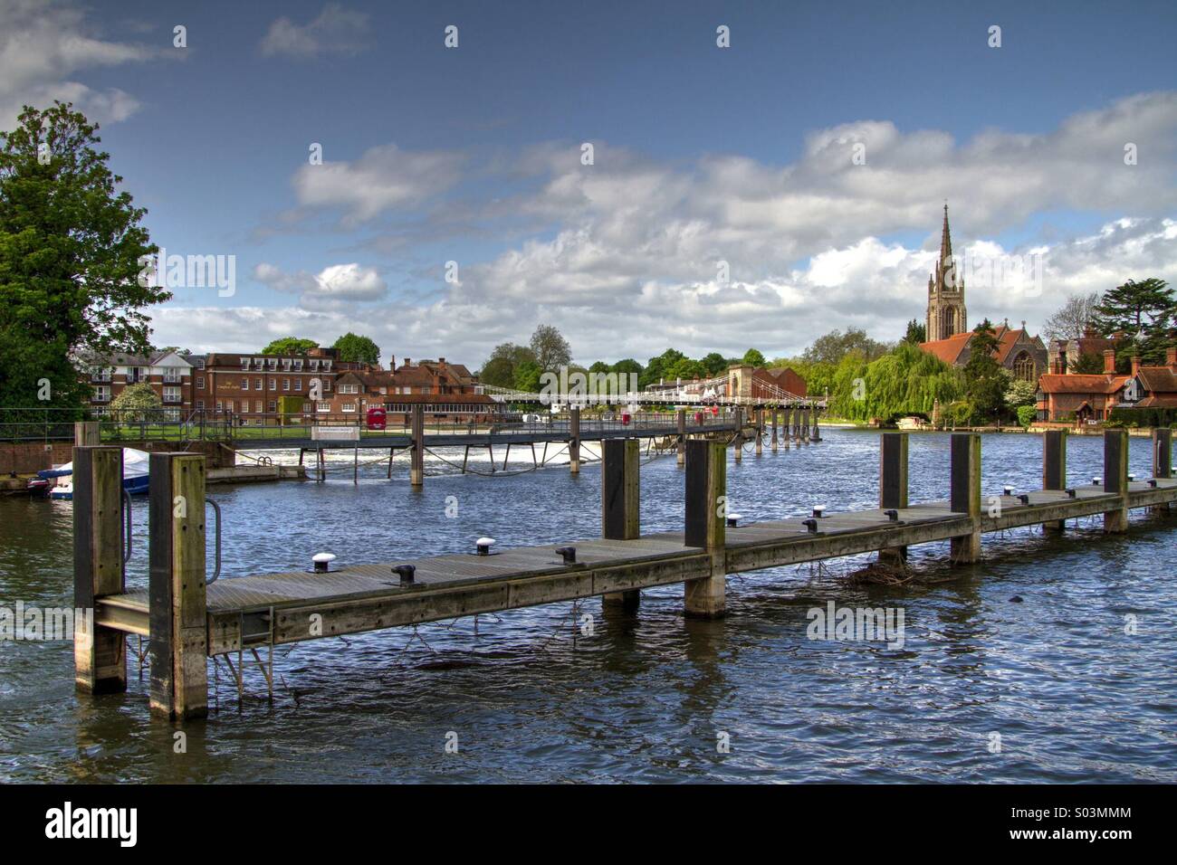 Marlow bridge hi-res stock photography and images - Alamy