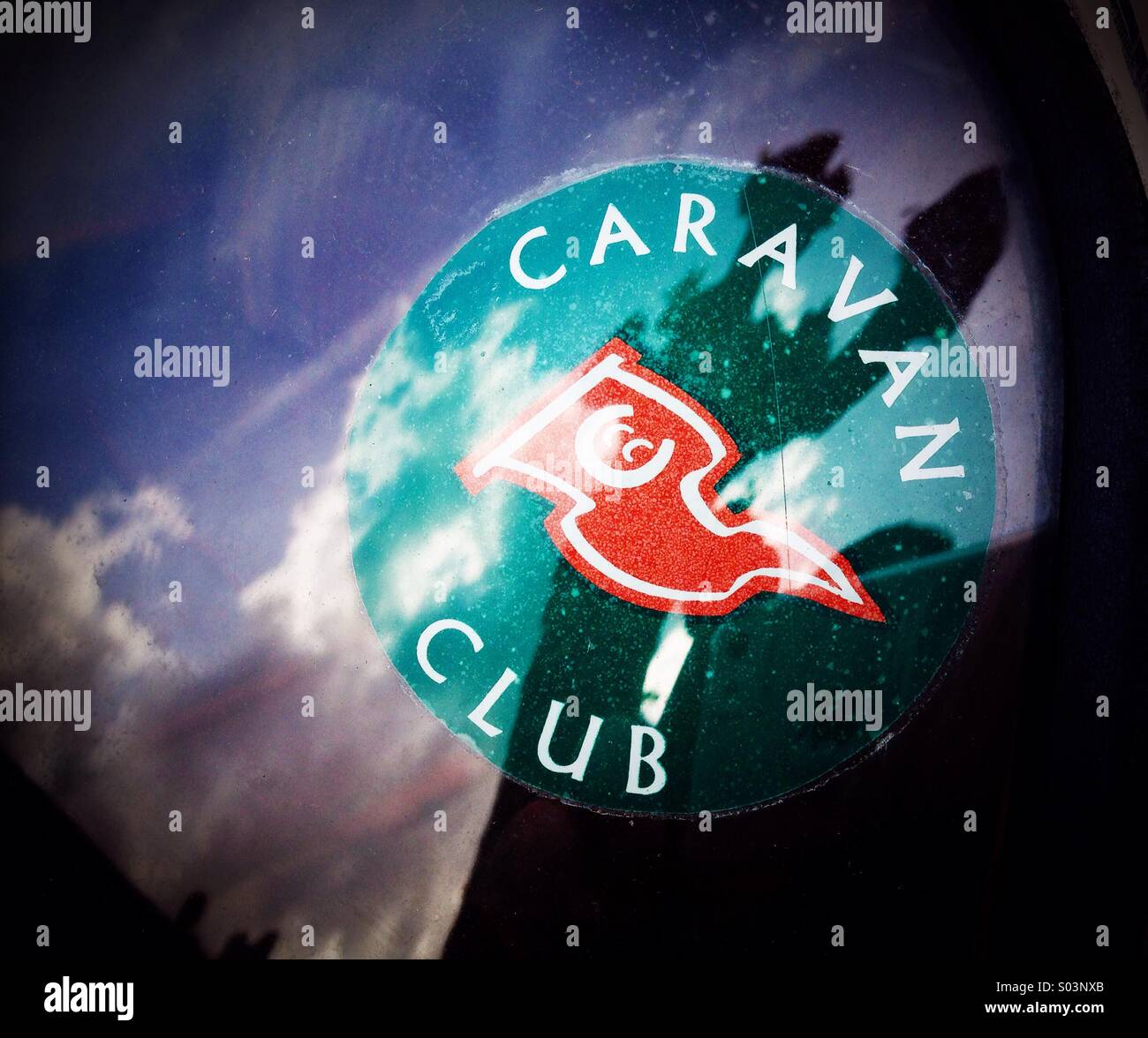 Caravan Club Membership Car Sticker Stock Photo - Alamy