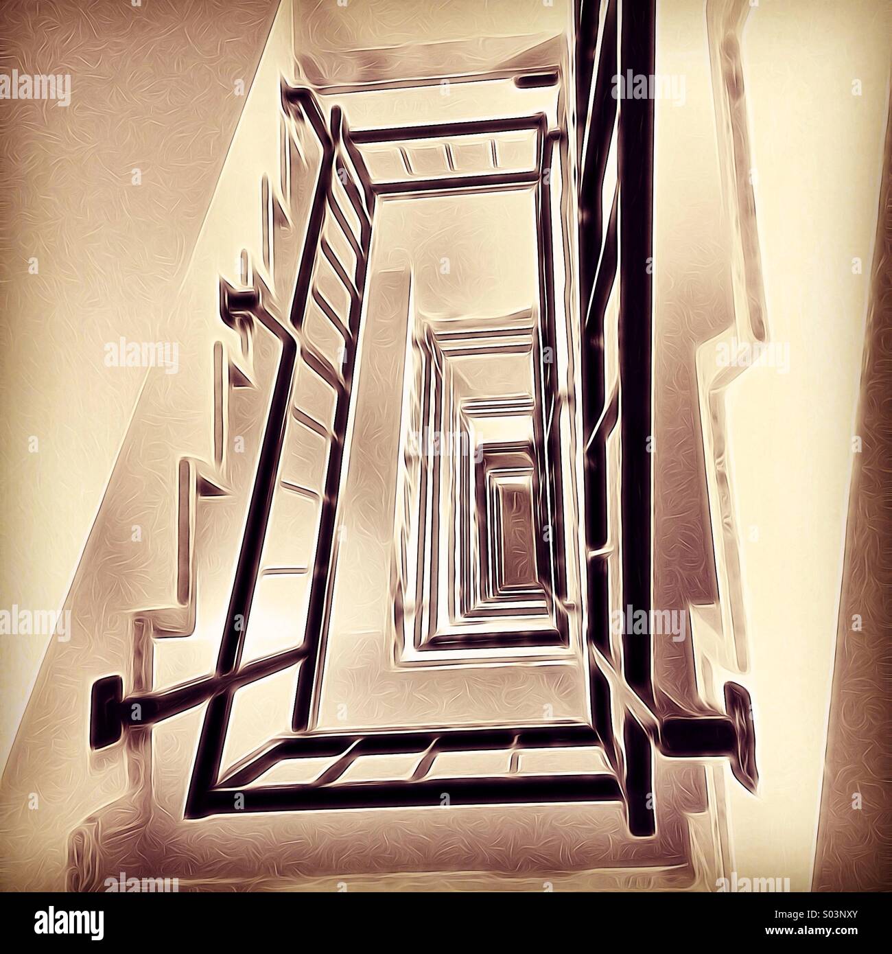 Office block stairwell hi-res stock photography and images - Alamy