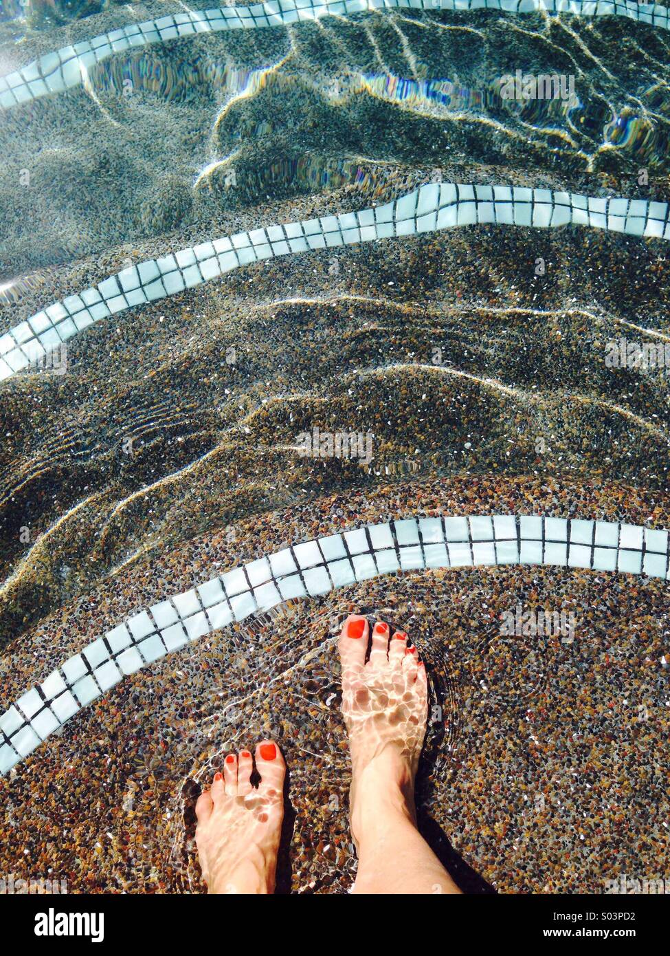 Pool step hi-res stock photography and images - Alamy