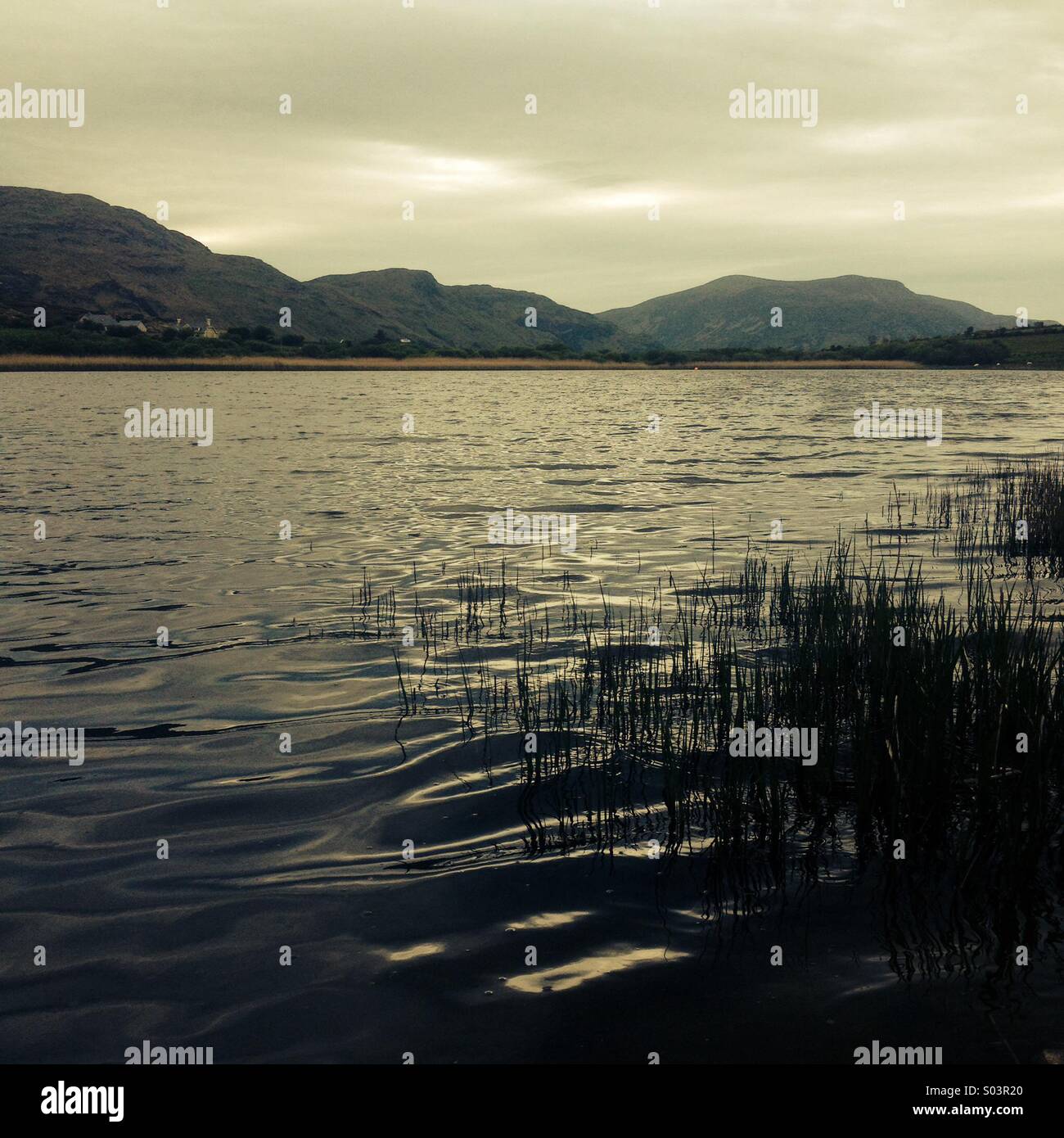Lake in Donegal Ireland Stock Photo - Alamy