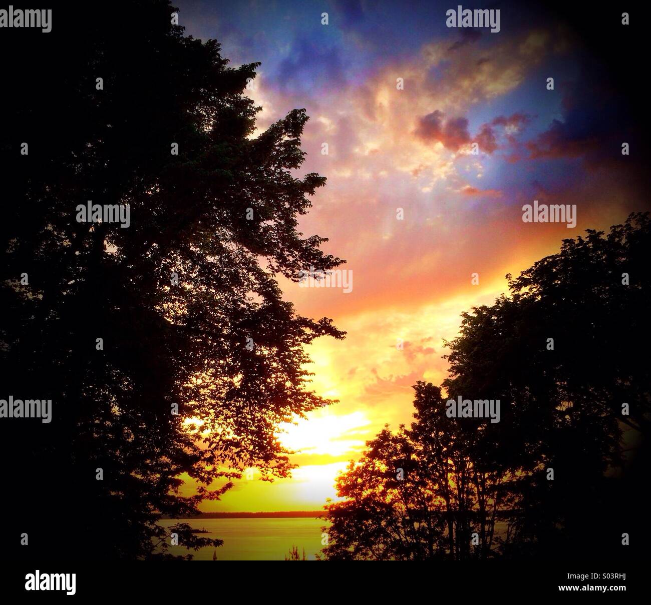 Pacific Northwest Sunset Stock Photos & Pacific Northwest Sunset Stock ...