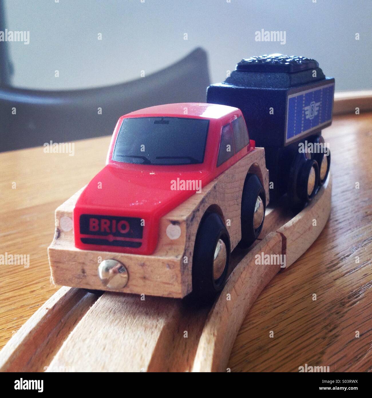 Toy train track hi-res stock photography and images - Alamy