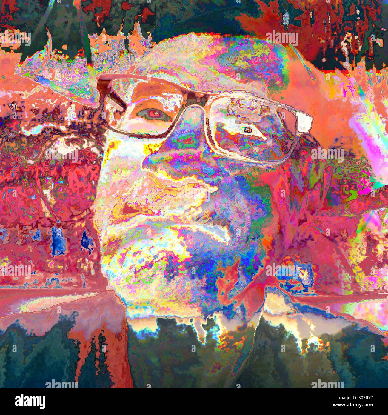 Crazy selfie portrait Stock Photo - Alamy