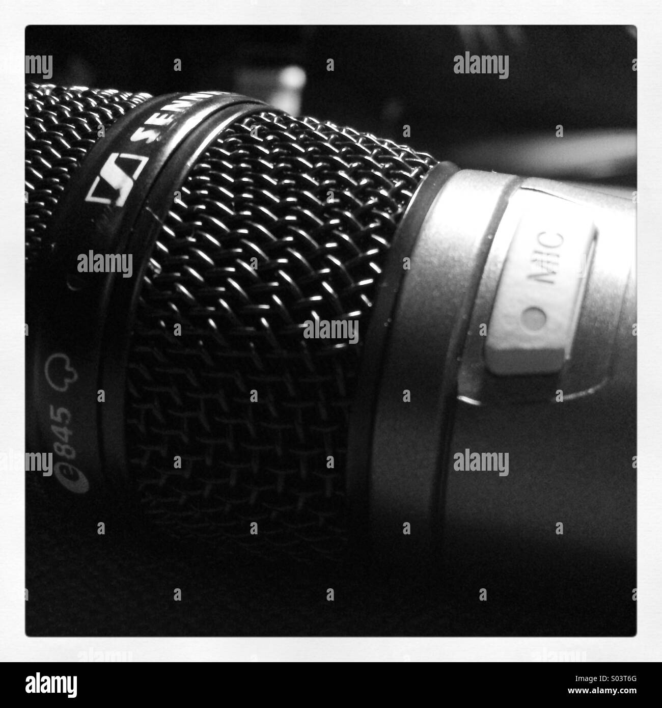 Microphone texture Black and White Stock Photos & Images - Alamy