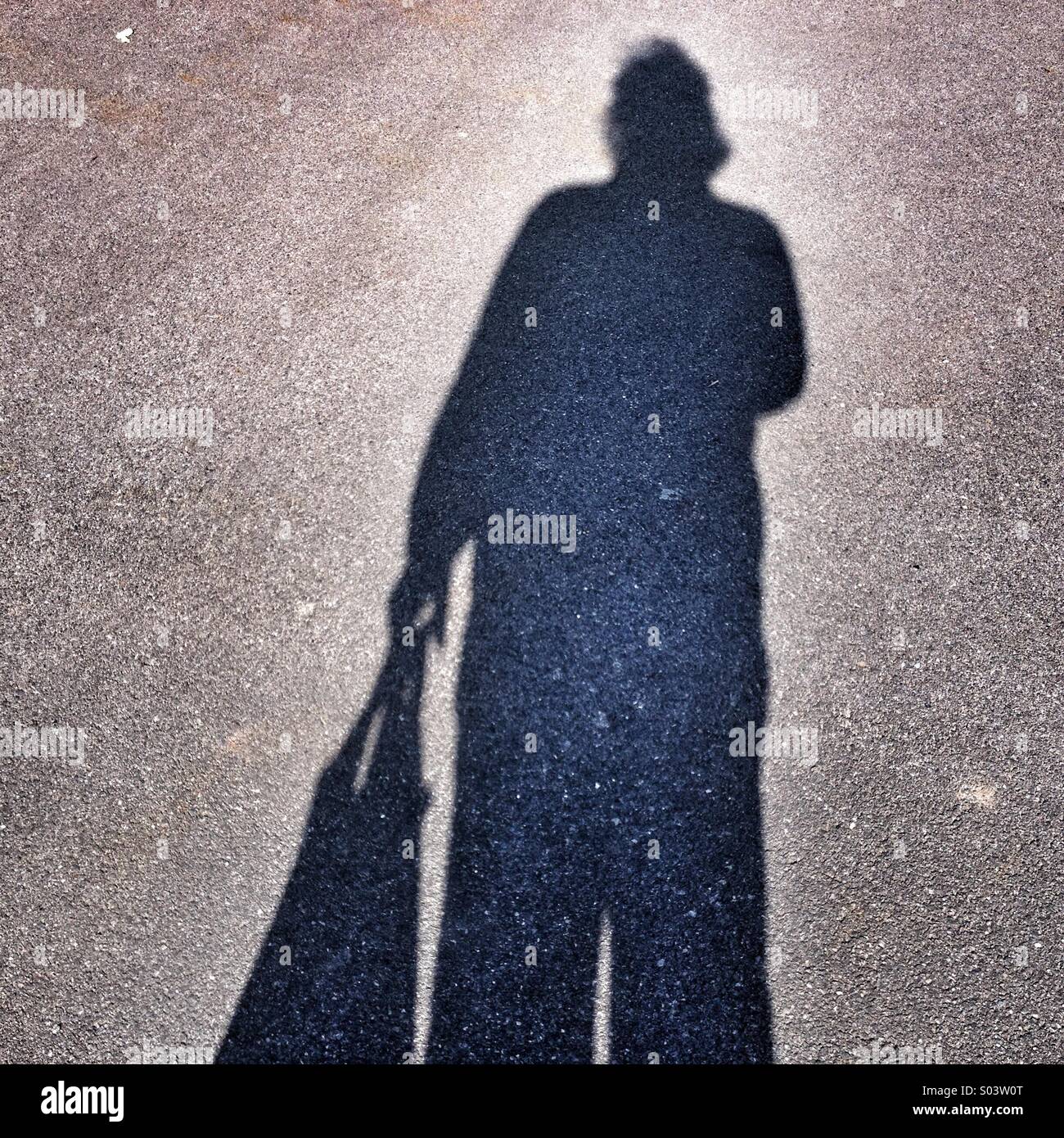 Shadow on road Stock Photo - Alamy