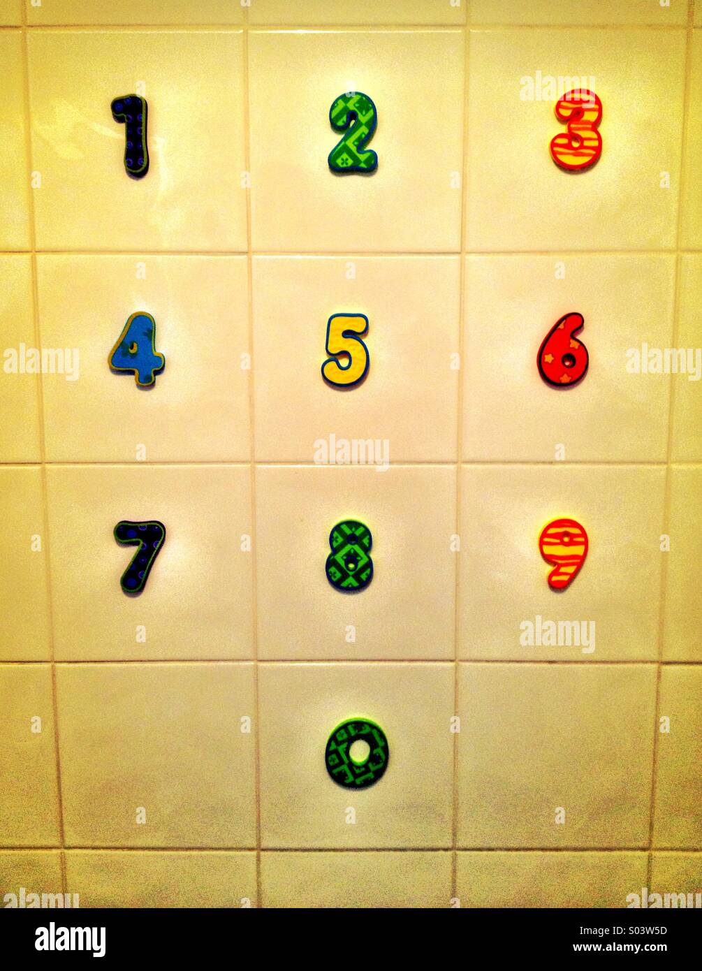 Bathroom Keypad numbers Stock Photo - Alamy