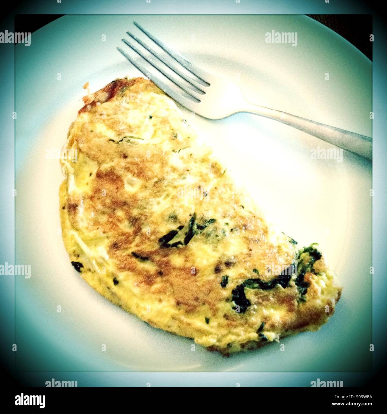 Eating omelette hi-res stock photography and images - Alamy
