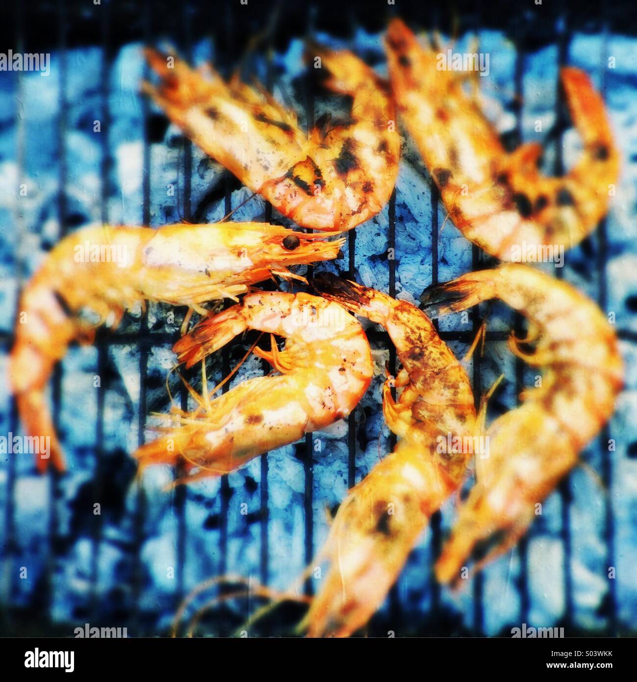 Barbecued king prawns hi-res stock photography and images - Alamy