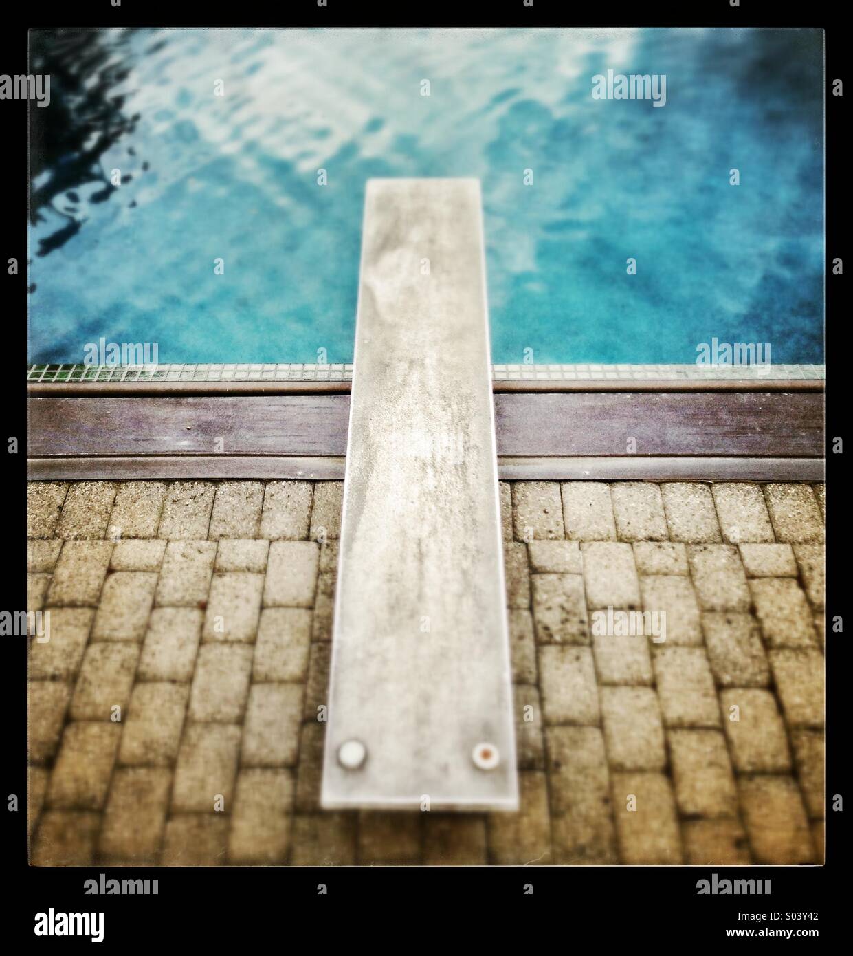 Swimming pool diving board hi-res stock photography and images - Alamy