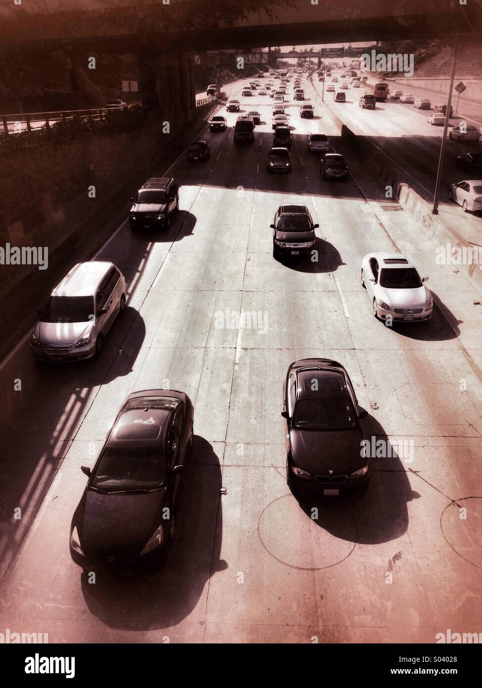 110 Freeway in downtown Los Angeles, California, USA Stock Photo - Alamy
