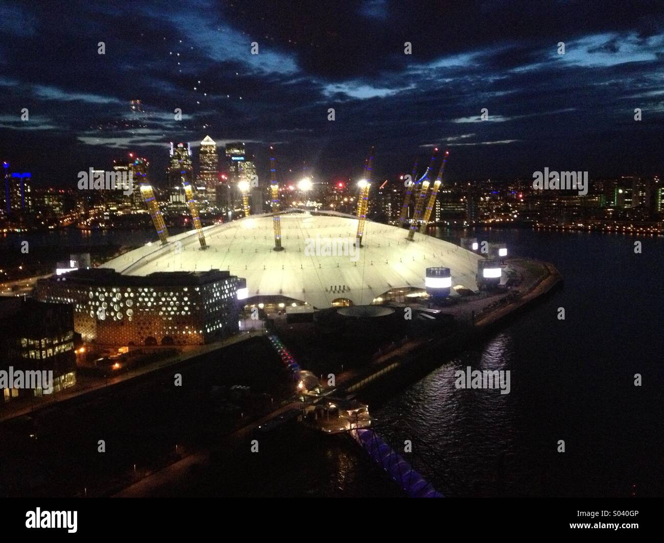 Millennium dome at night Stock Photo - Alamy