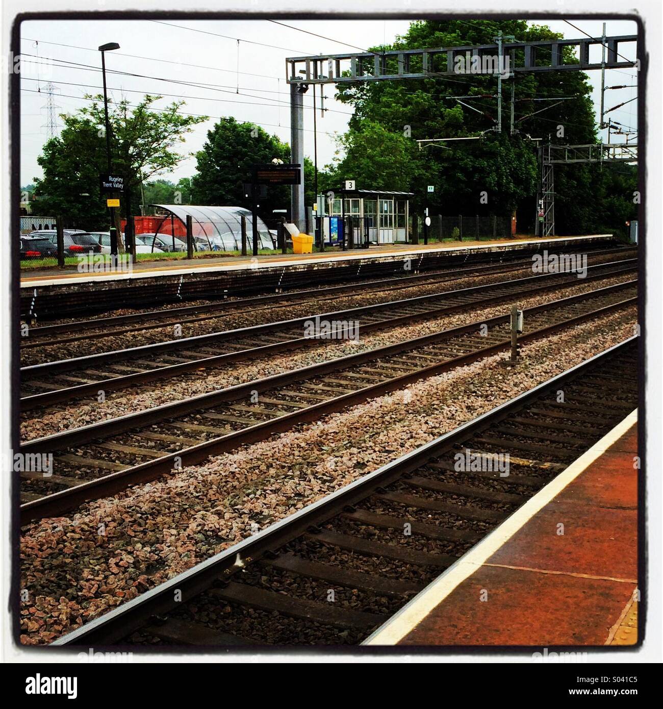 Railway station view hi-res stock photography and images - Alamy