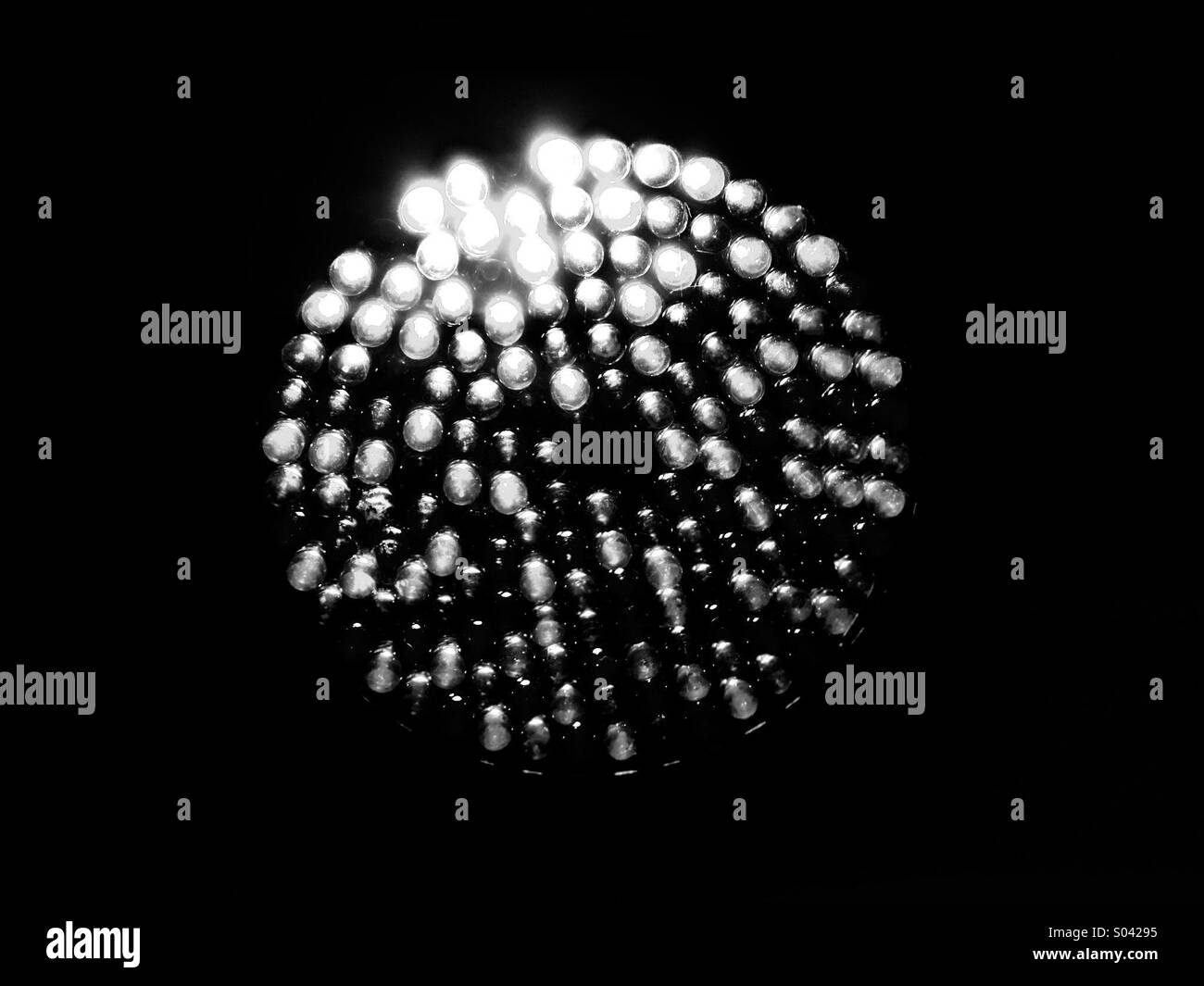 Black and white LED disco light Stock Photo - Alamy