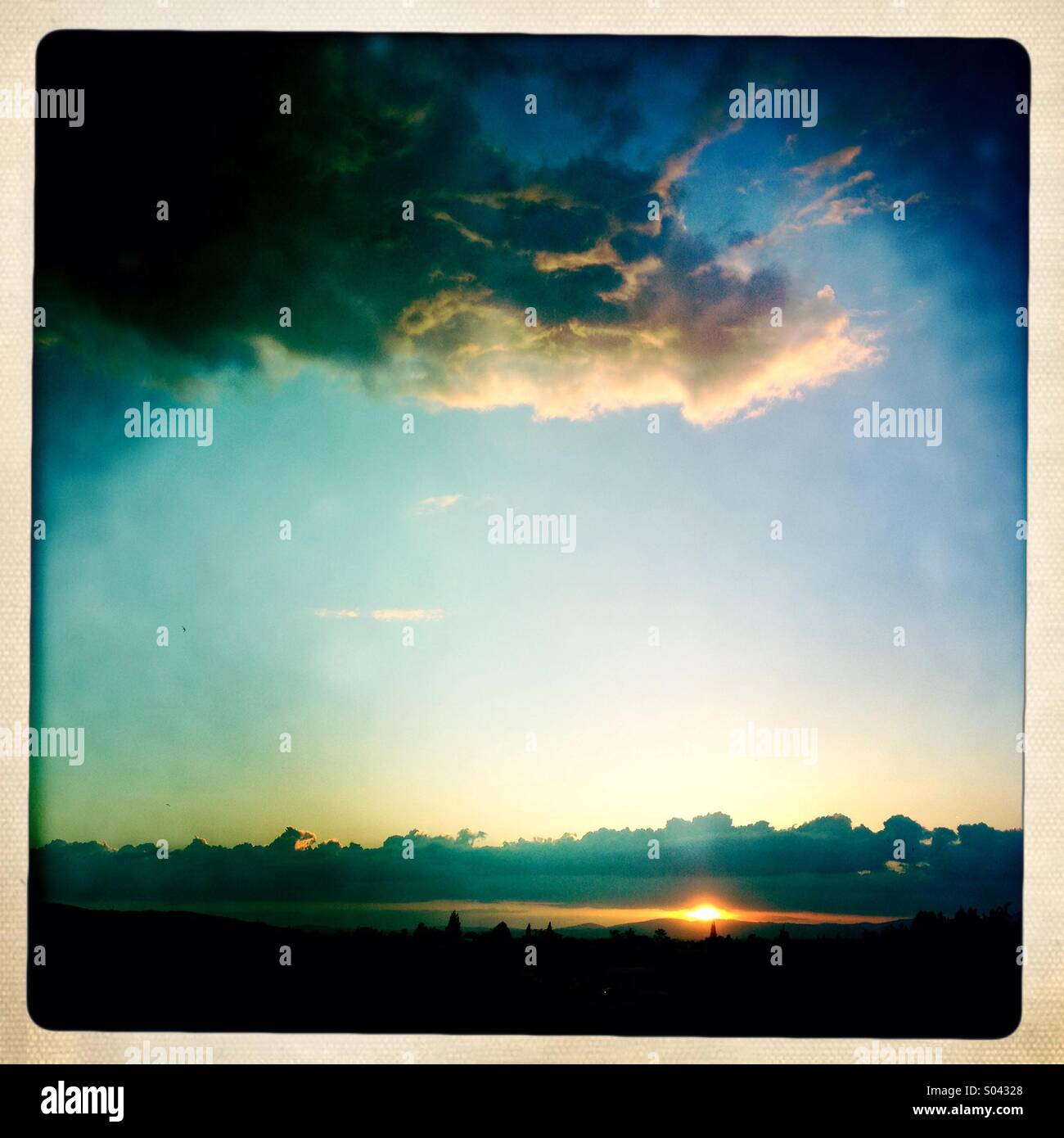 Clouds at sunset Stock Photo - Alamy