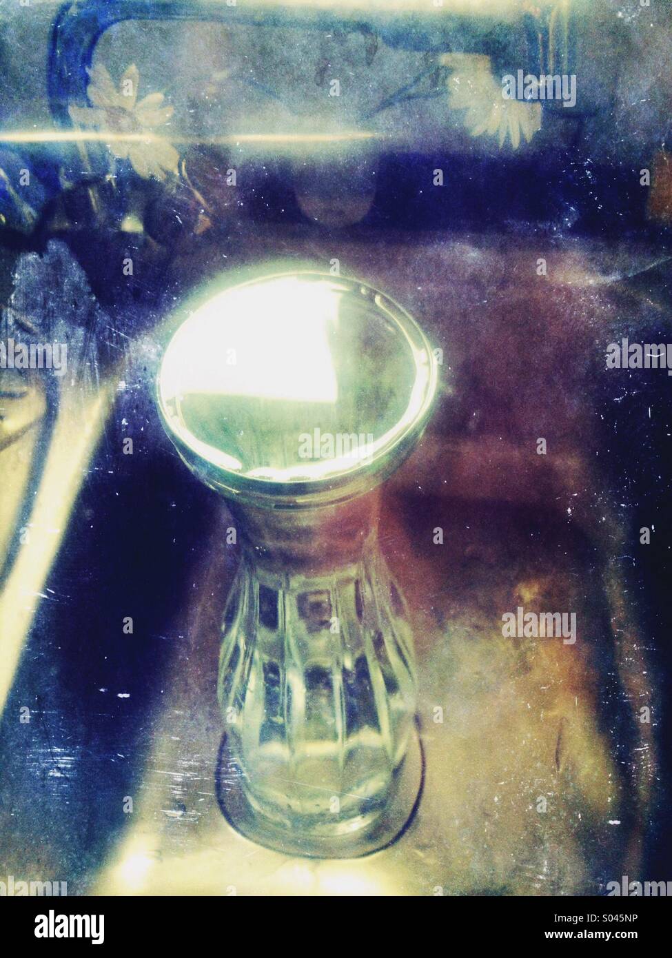 Vase in kitchen sink Stock Photo - Alamy