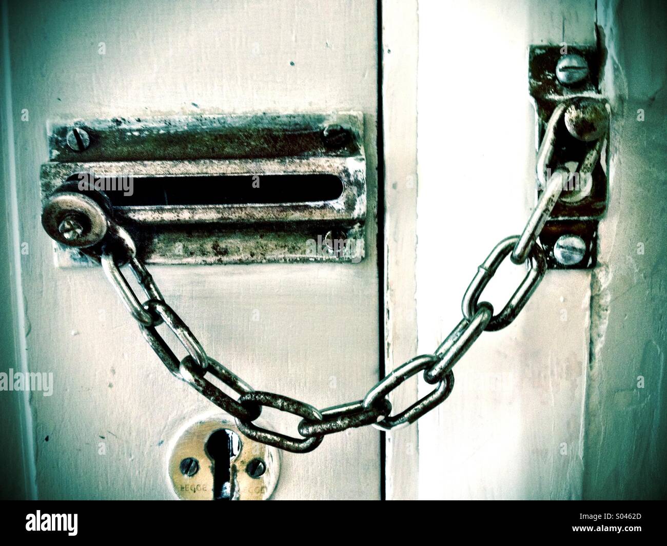 Door chain hi-res stock photography and images - Alamy