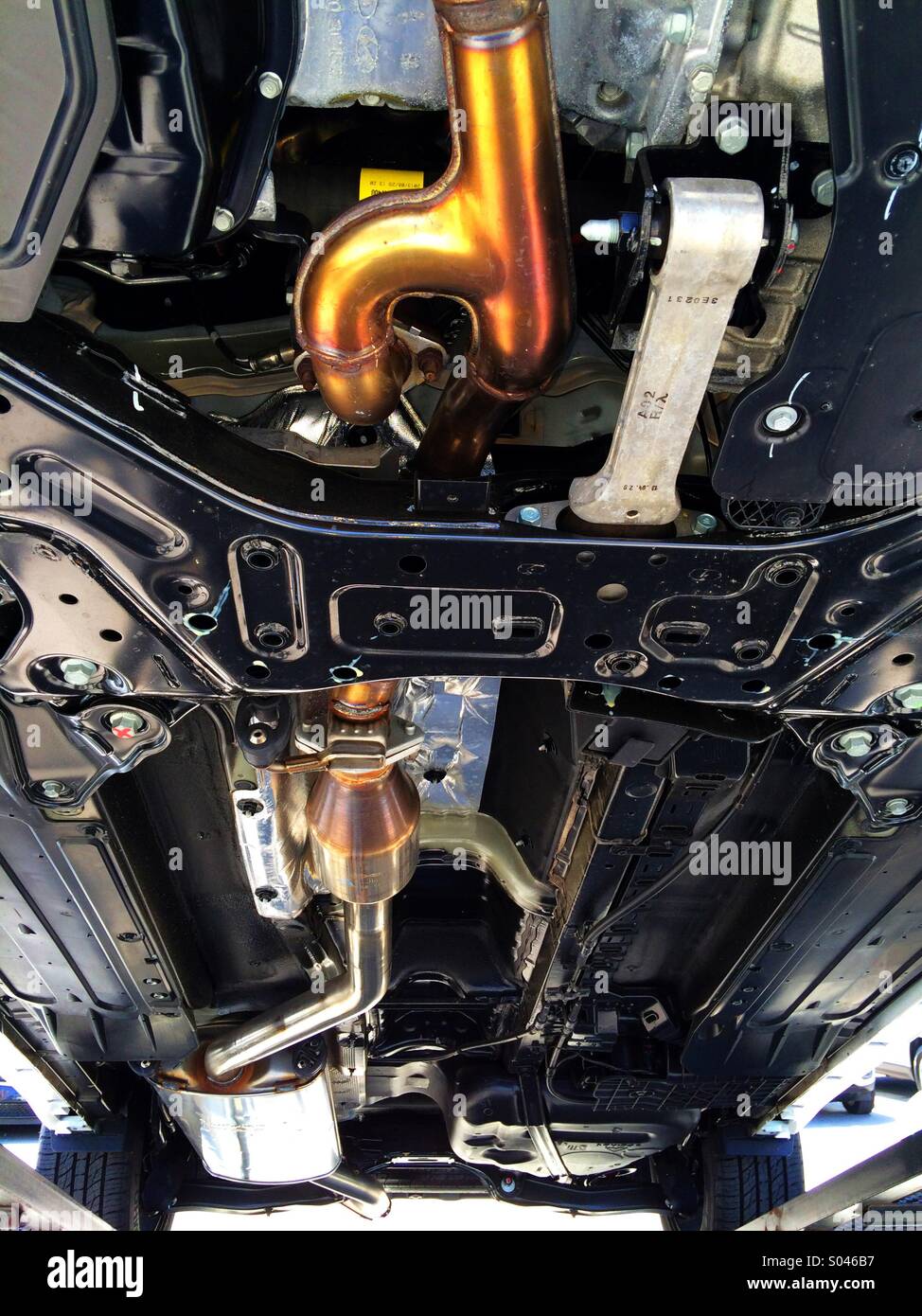 Underneath a Kia Sorento Stock Photo - Alamy