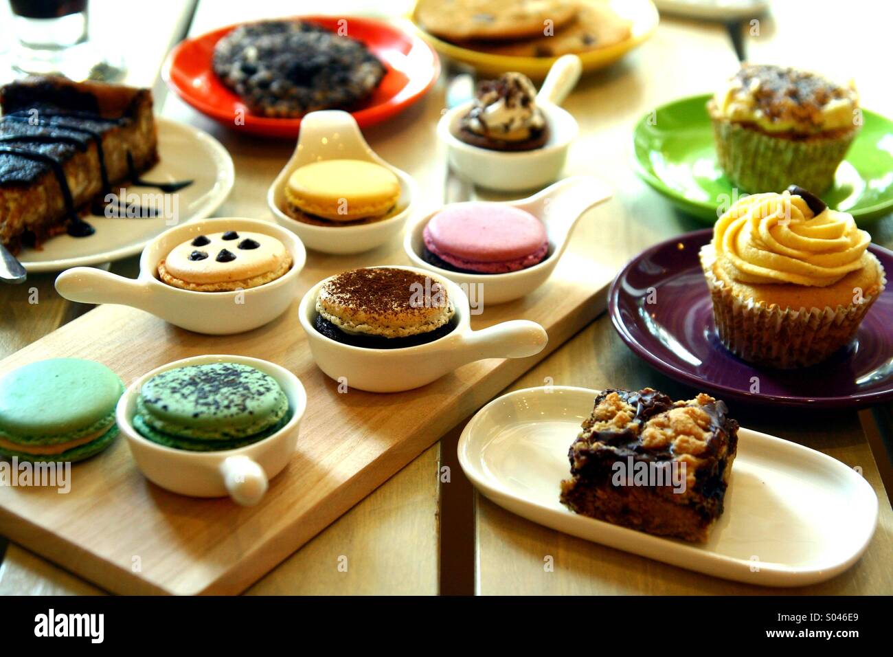 Sweet baked desserts Stock Photo - Alamy