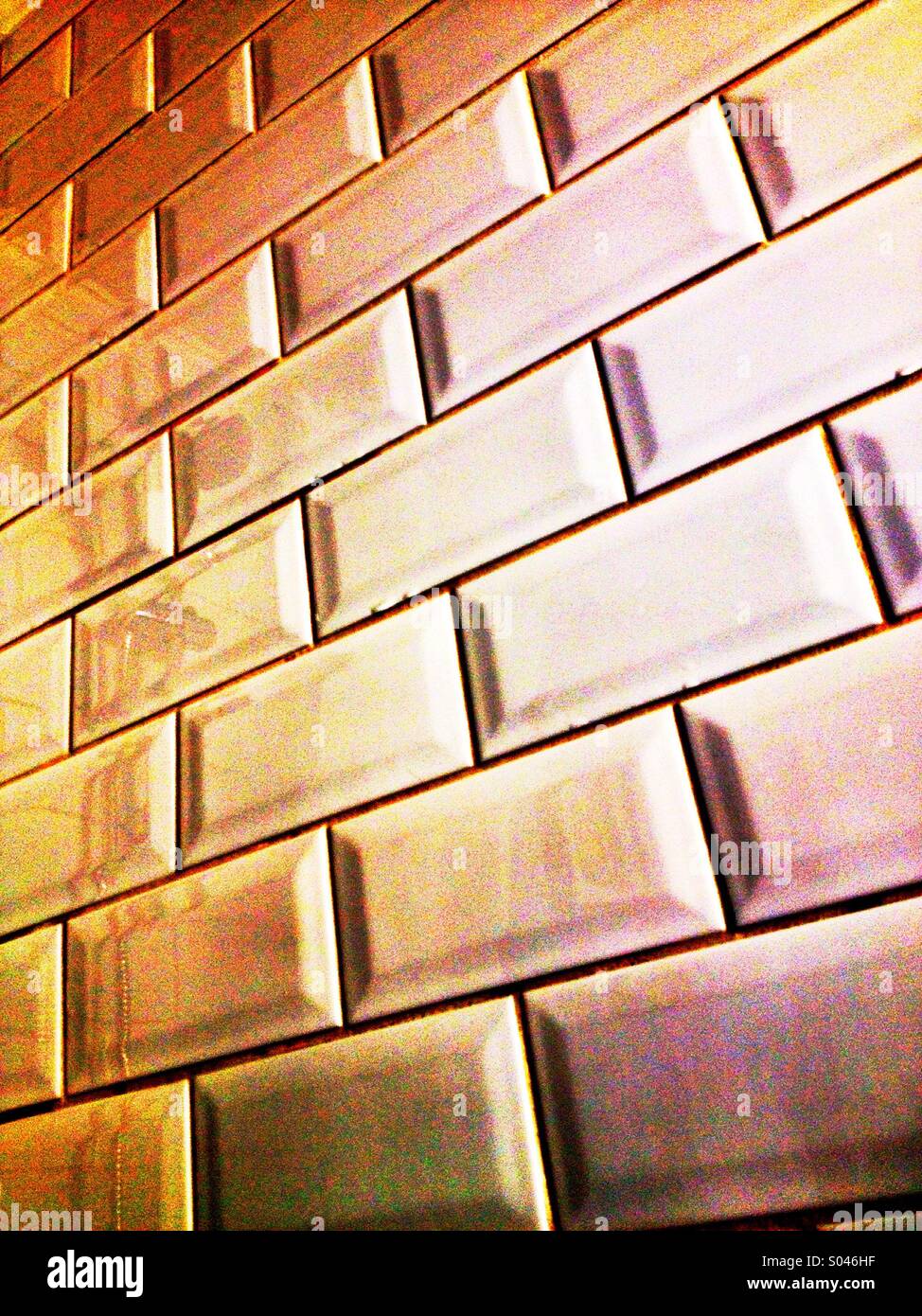 Tiling in shower Stock Photo - Alamy