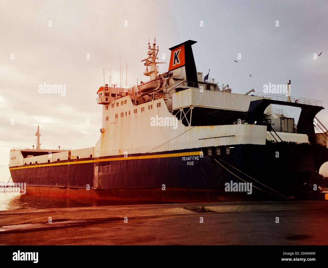 Greek Cargo Ship High Resolution Stock Photography and Images - Alamy