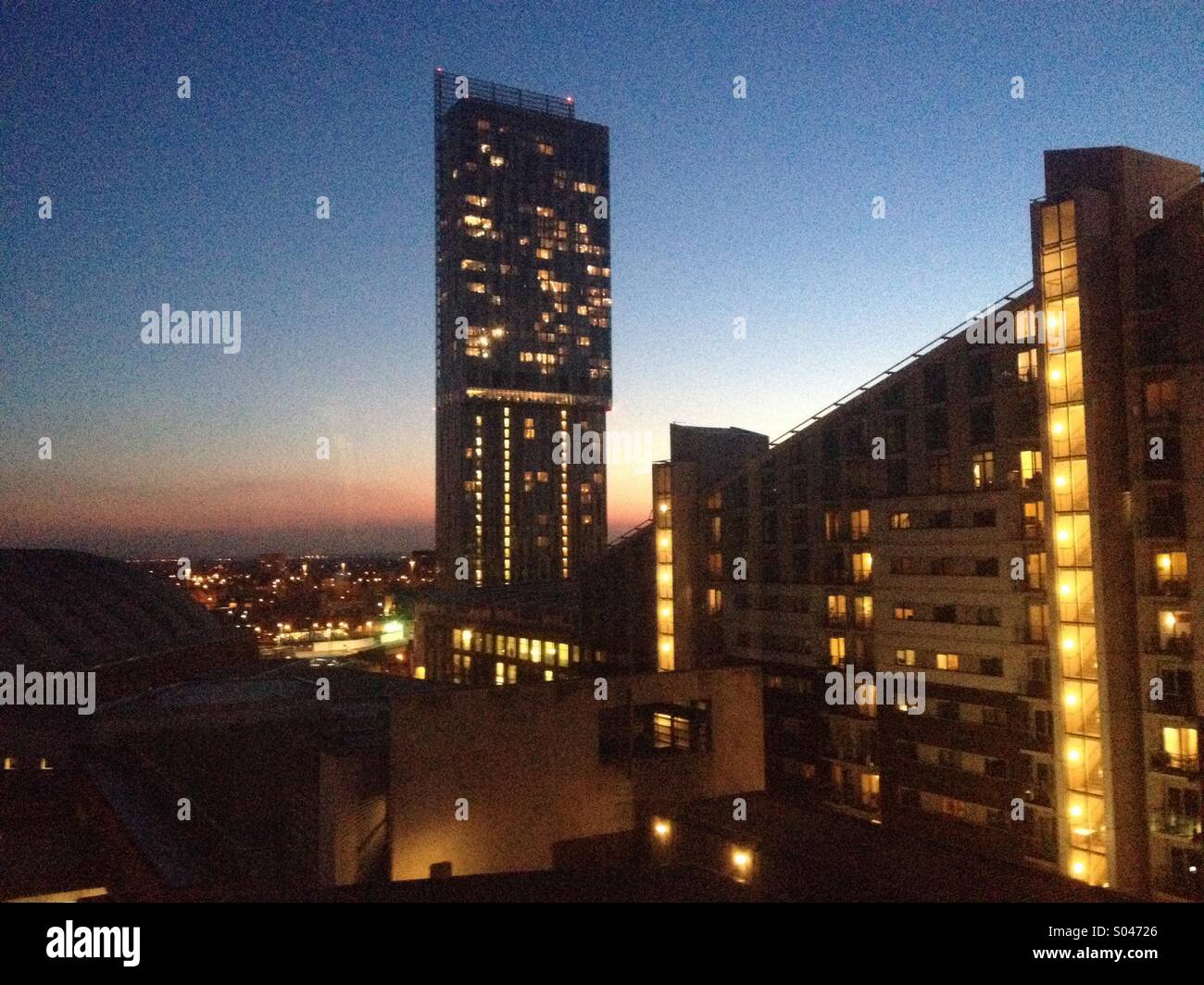 Manchester At Night Stock Photos & Manchester At Night Stock Images - Alamy