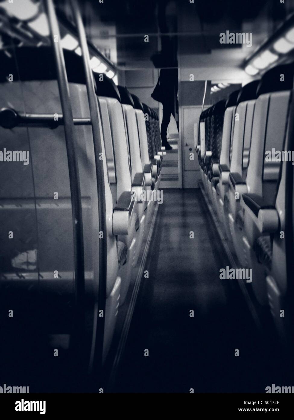 Empty car train hi-res stock photography and images - Alamy