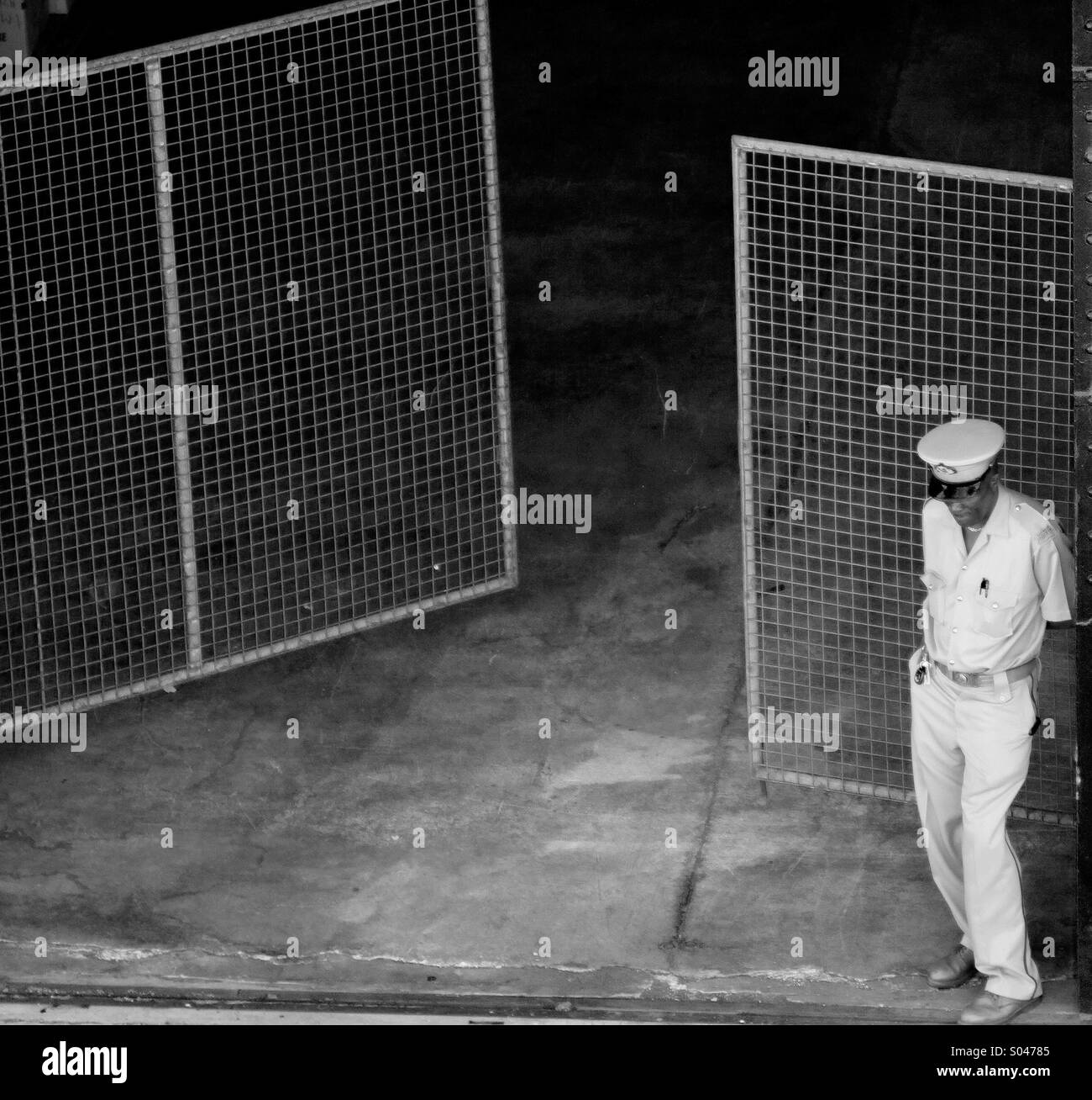 The guard gate Black and White Stock Photos & Images - Alamy