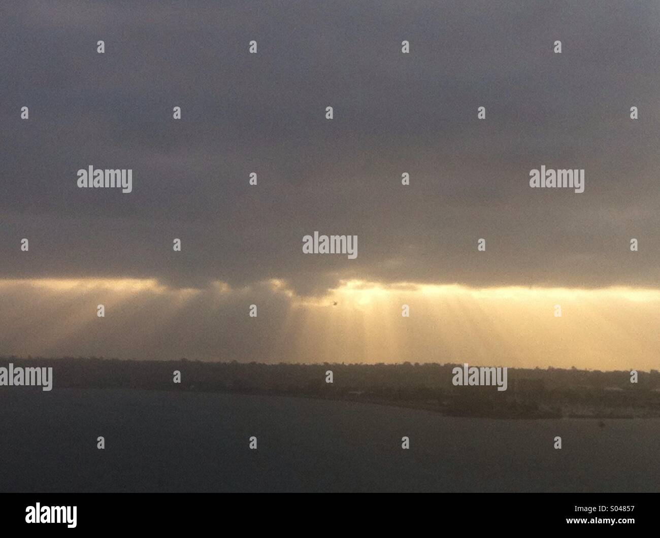 It's raining sun rays!! Stock Photo - Alamy