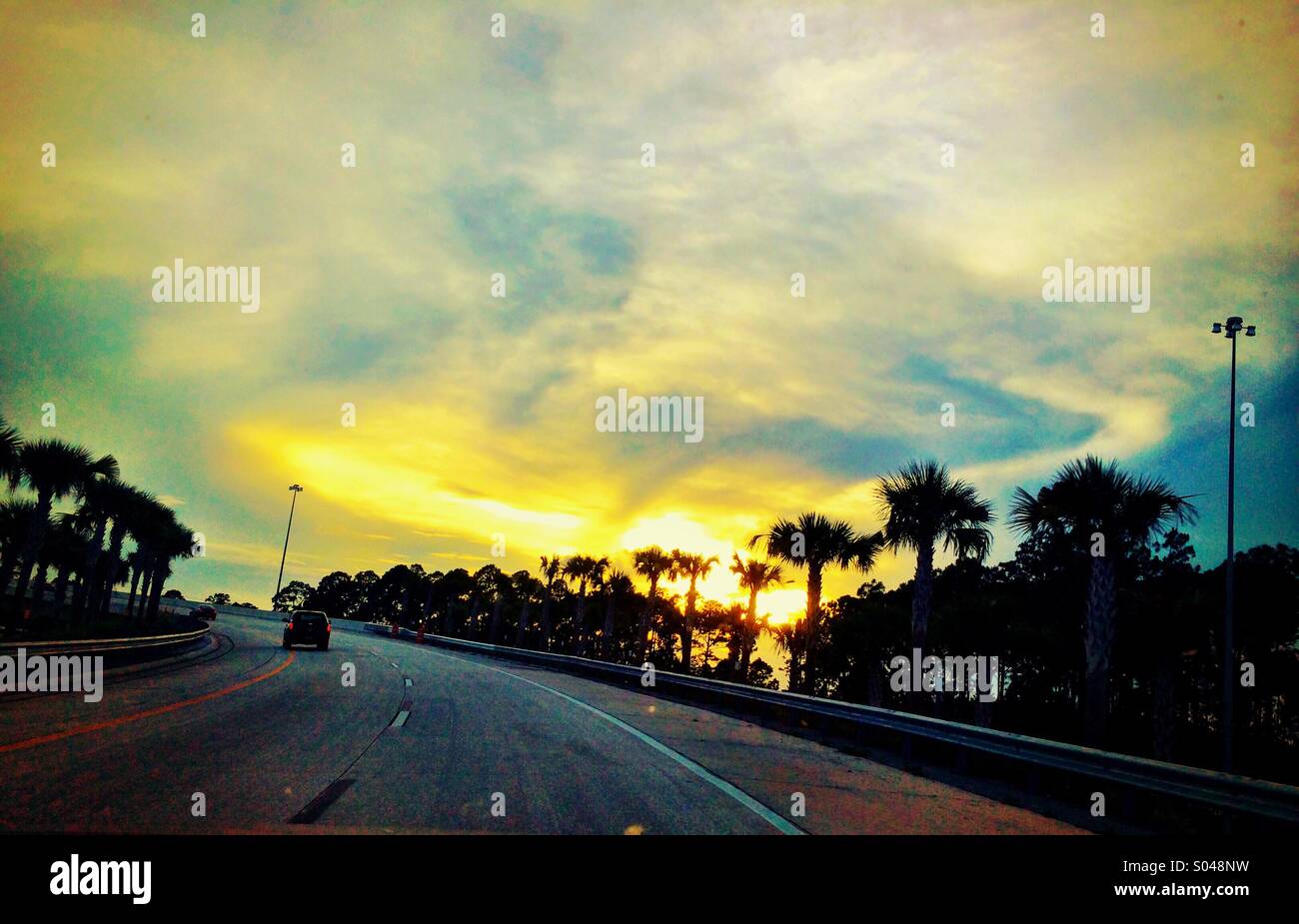 Car trail highway hi-res stock photography and images - Alamy