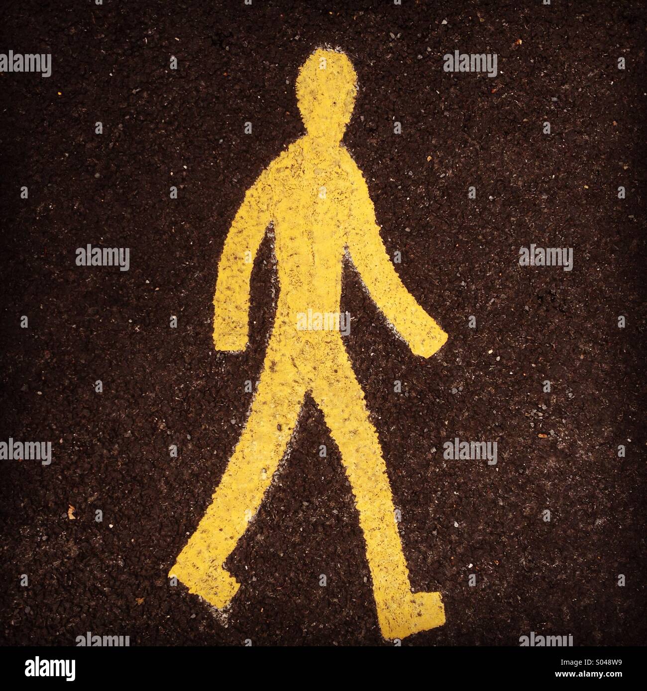 Symbol of pedestrian hi-res stock photography and images - Alamy