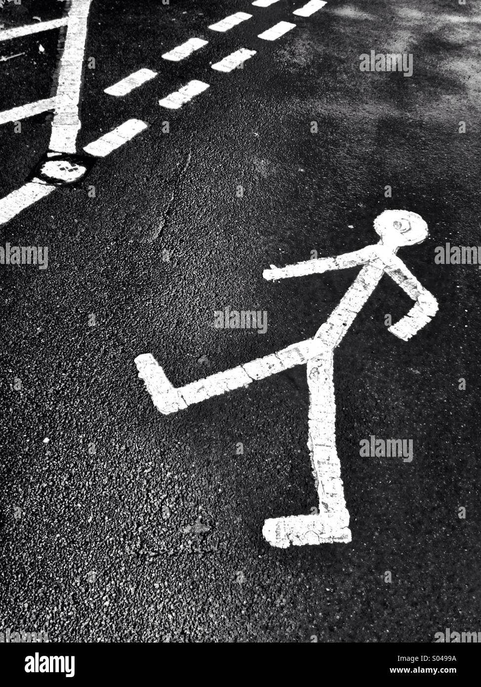 Standing on one leg Stock Photo - Alamy