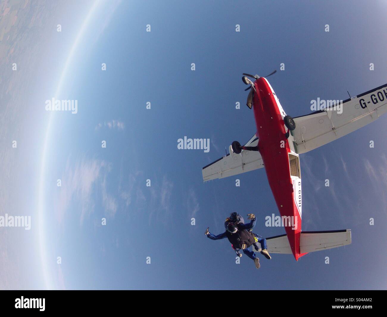 Sky diving plane hi-res stock photography and images - Alamy