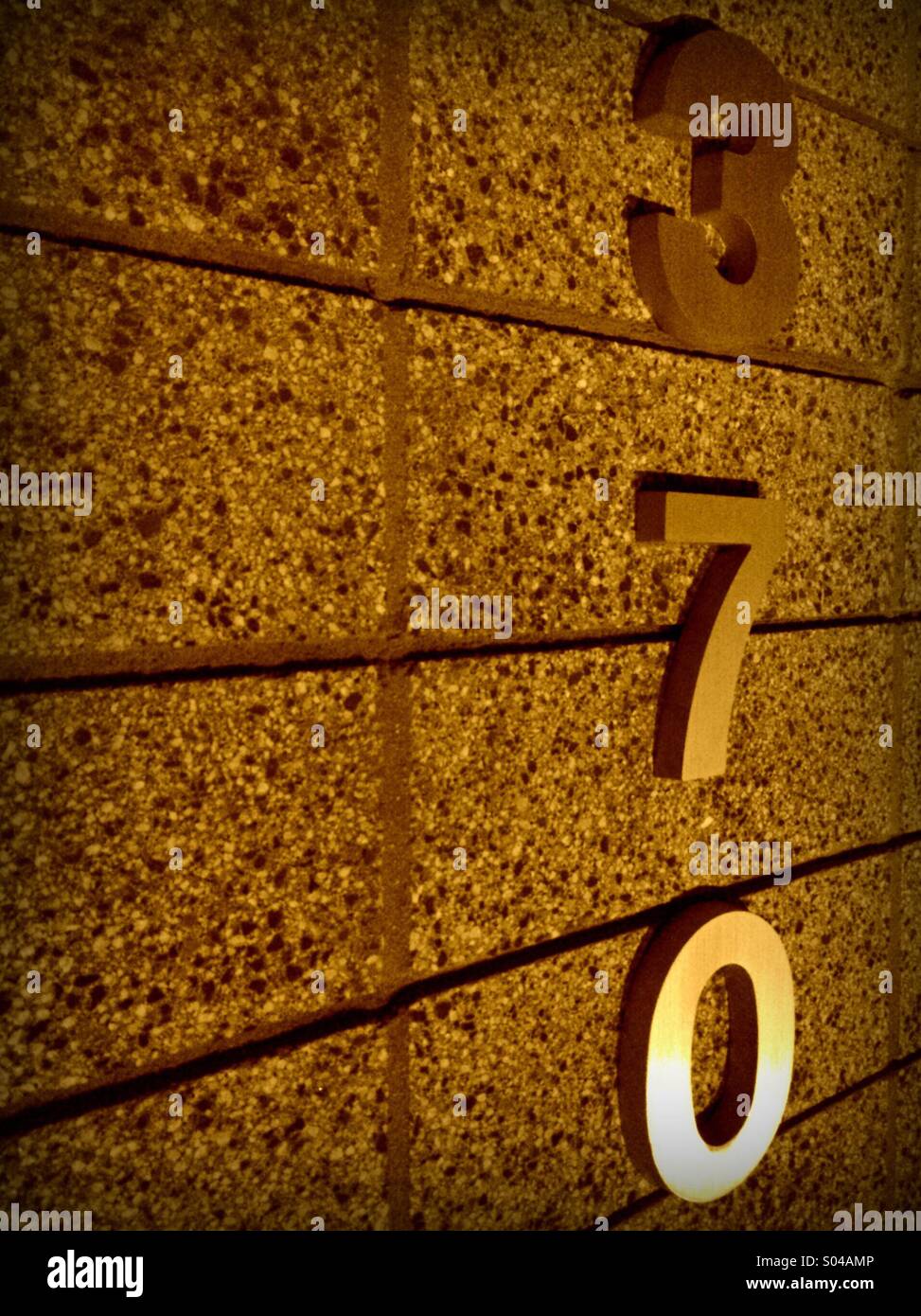 Gold Metal Numbers High Resolution Stock Photography and Images - Alamy
