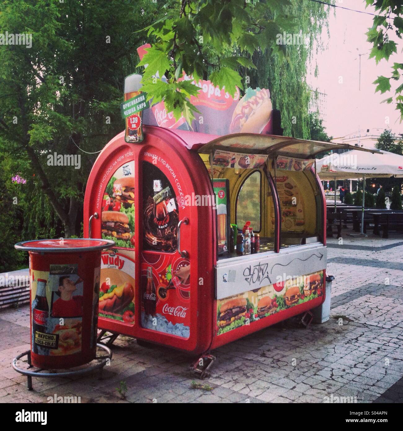 Bulgarian Street food, Boris garden, Sofia, Bulgaria Stock Photo - Alamy