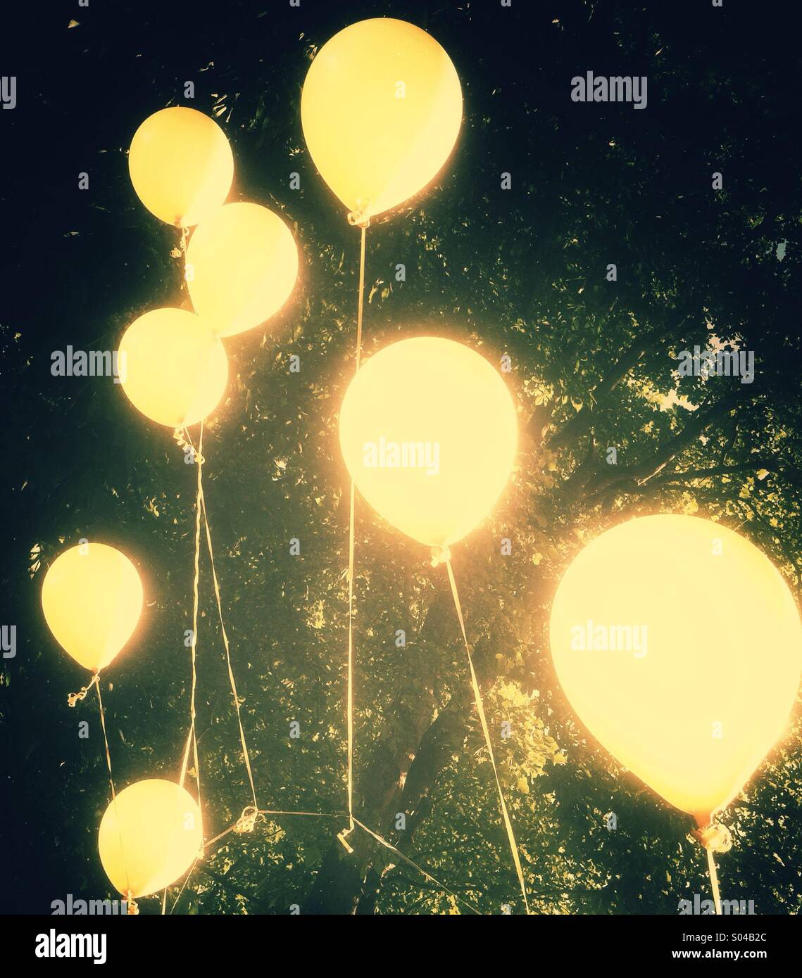 Glowing balloons hi-res stock photography and images - Alamy