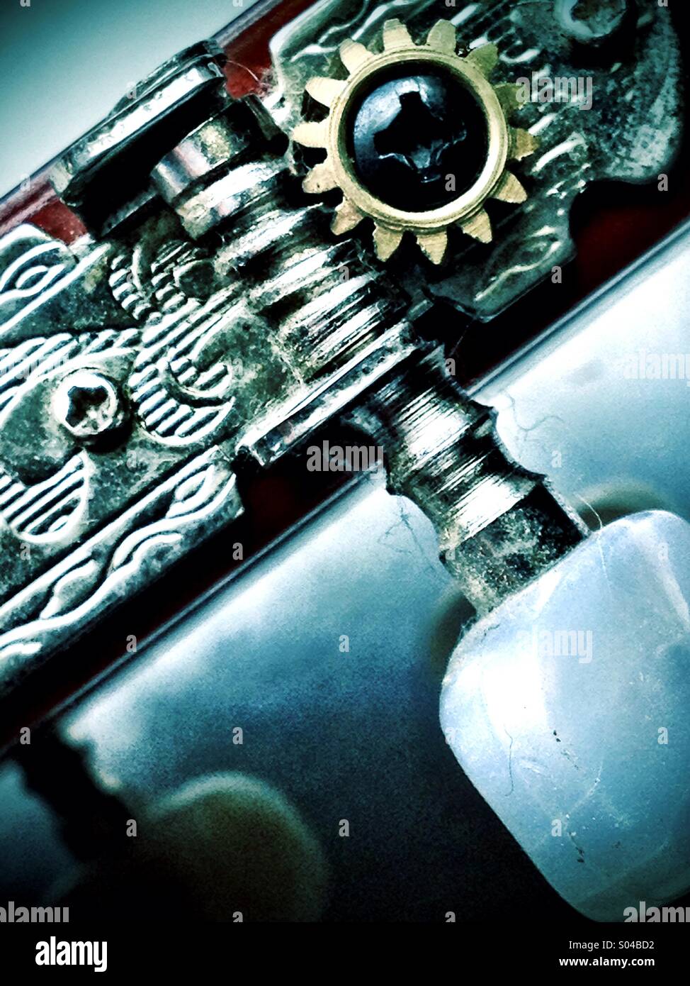 Guitar key close up Stock Photo - Alamy