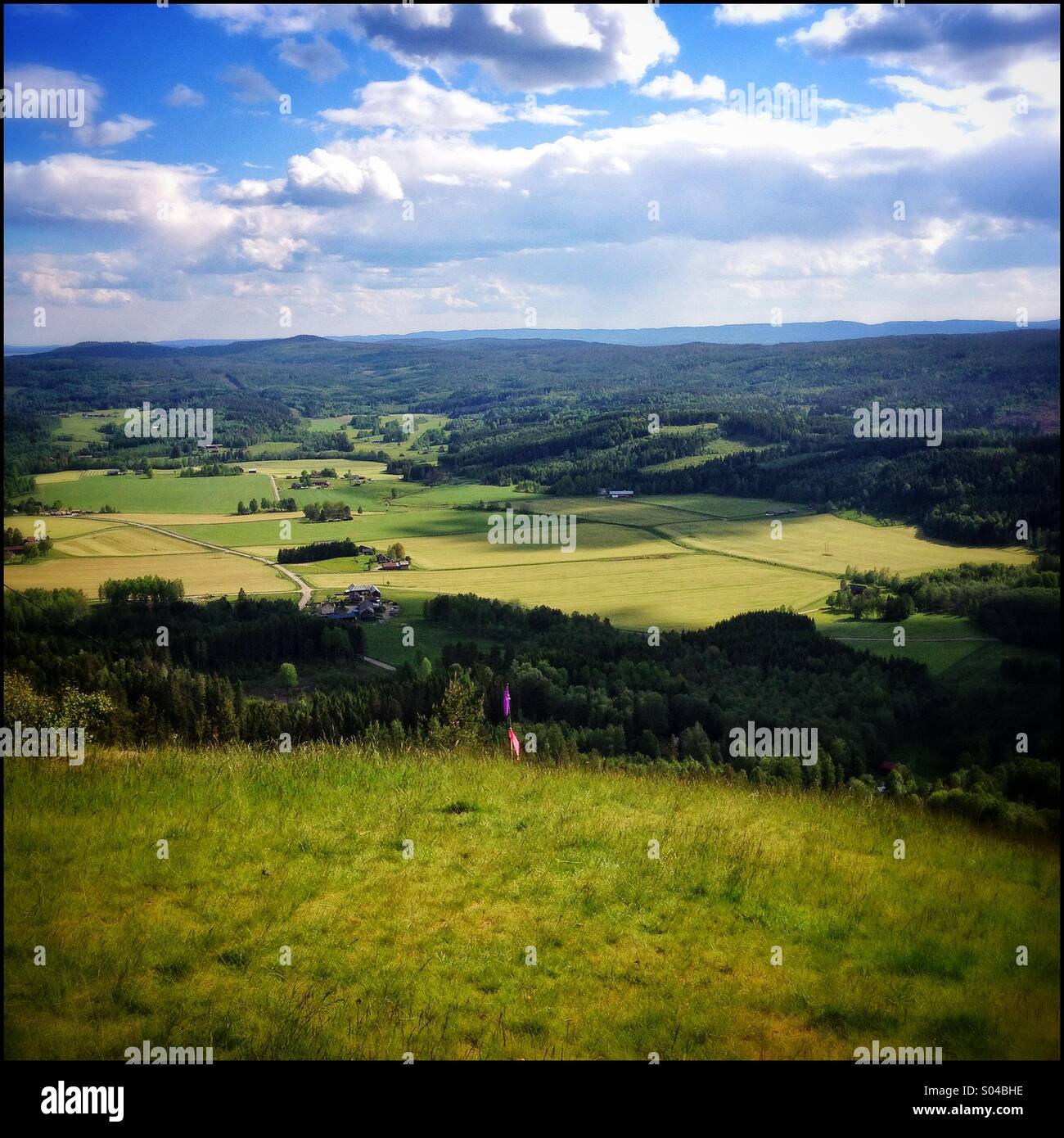 View over Fryksdalen Värmland Sweden Stock Photo - Alamy