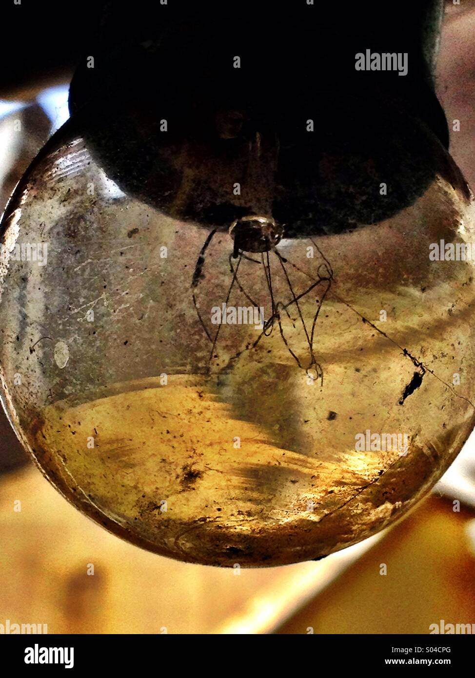 Old lightbulb filament Stock Photo - Alamy